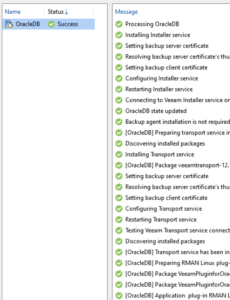 Deploying Veeam Oracle RMAN Plug-in from Veeam Server » Tech Nugget